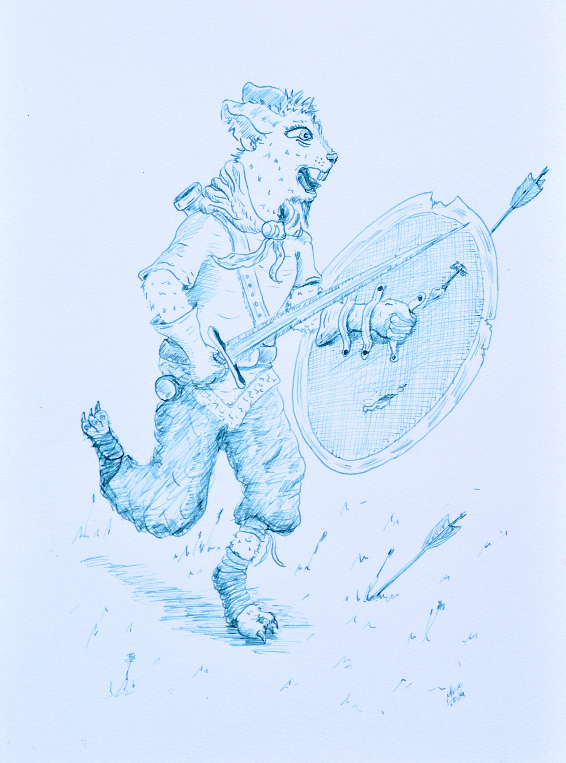 Brave Warrior On The Run By Ptero Pterodactylus On Deviantart