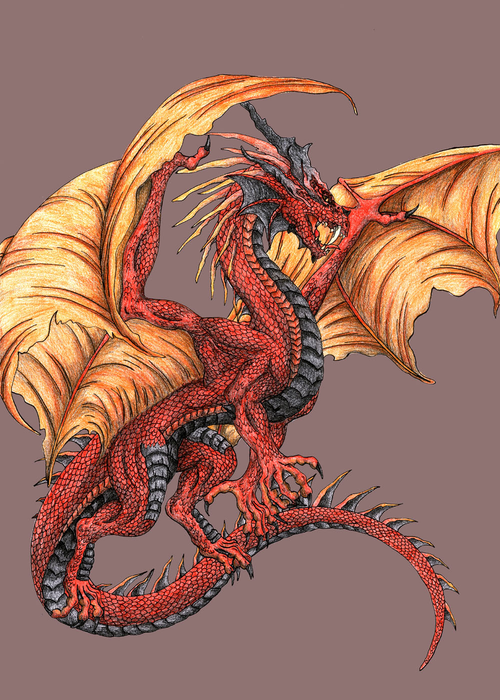Devilish Dragon by Sheranuva on DeviantArt