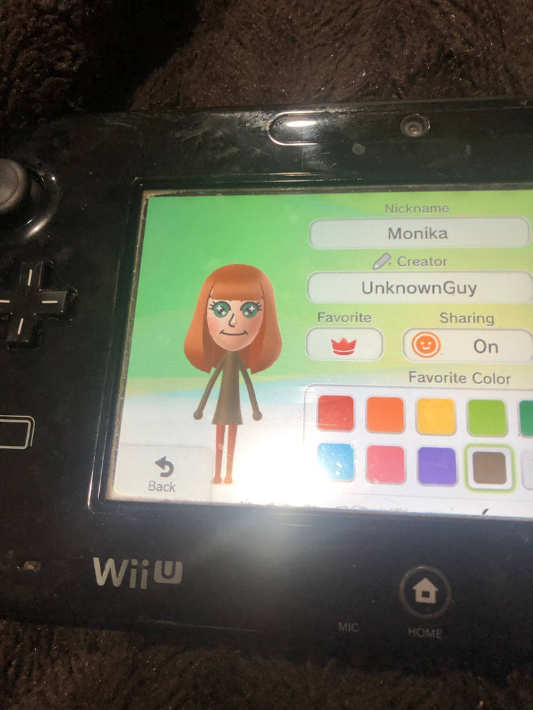 Monika Ddlc Mii By Eddsworldfanboi2004 On Deviantart