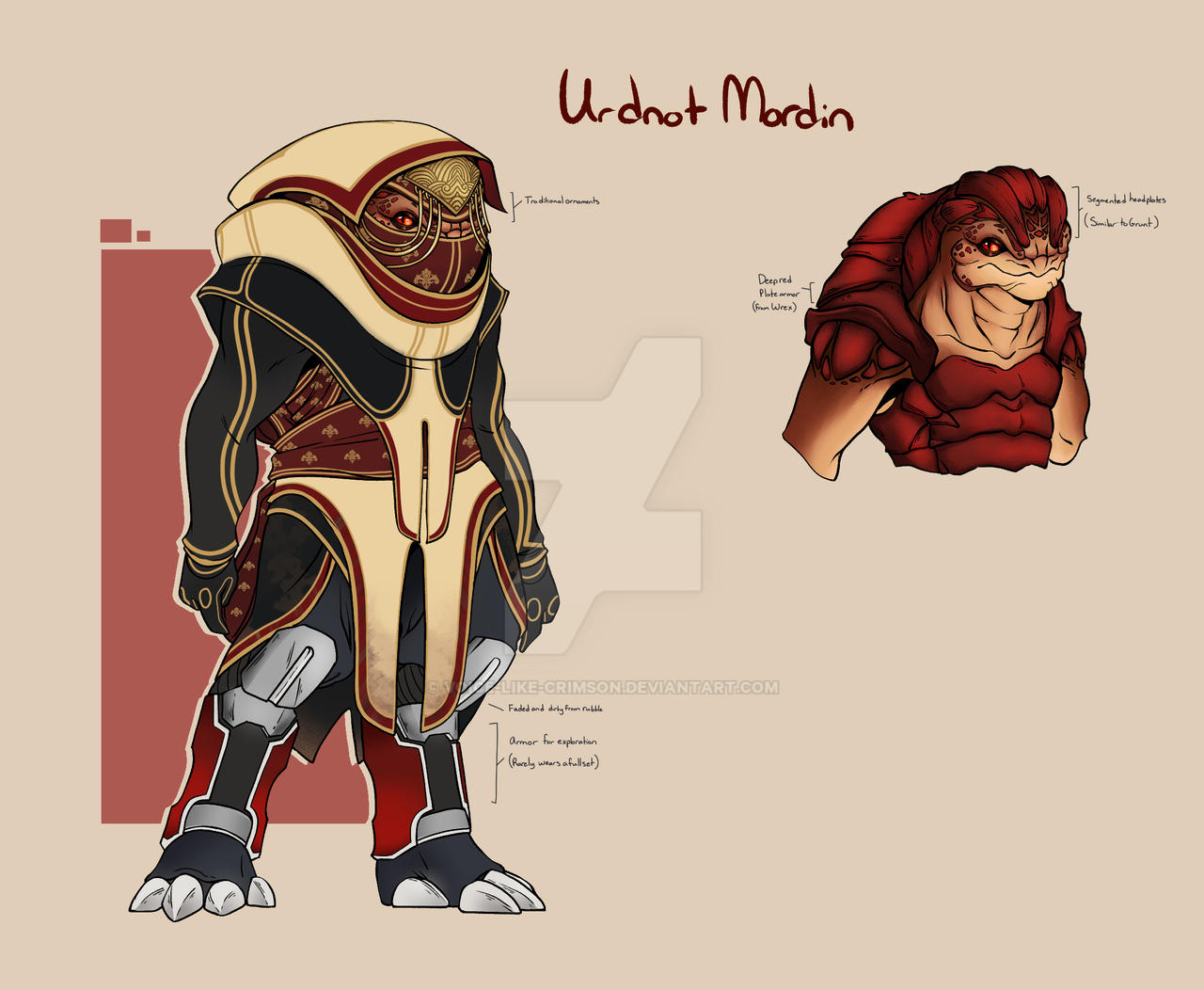 Krogan Oc Urdnot Mordin By Voice Like Crimson On Deviantart
