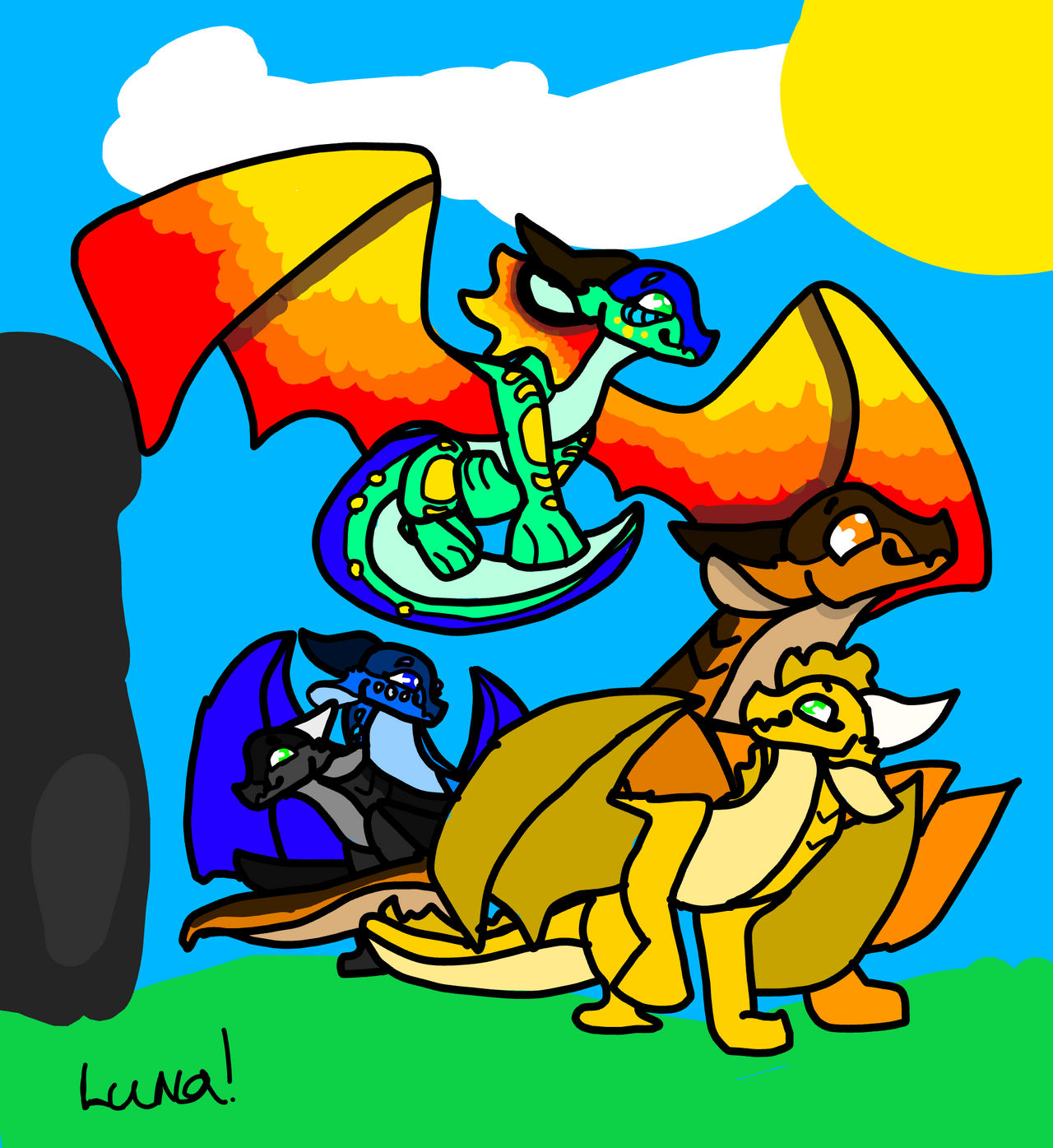 Outside By Lunatheflamesilk On Deviantart