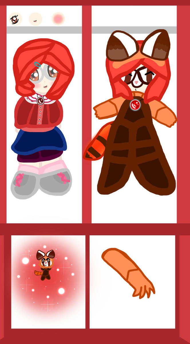 Turning Red Ladybug And Cat Noir Red Panda Kwami By Kawai Heart On