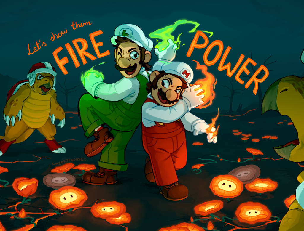 Fire Flower Power Up By Cherryfennec On Deviantart