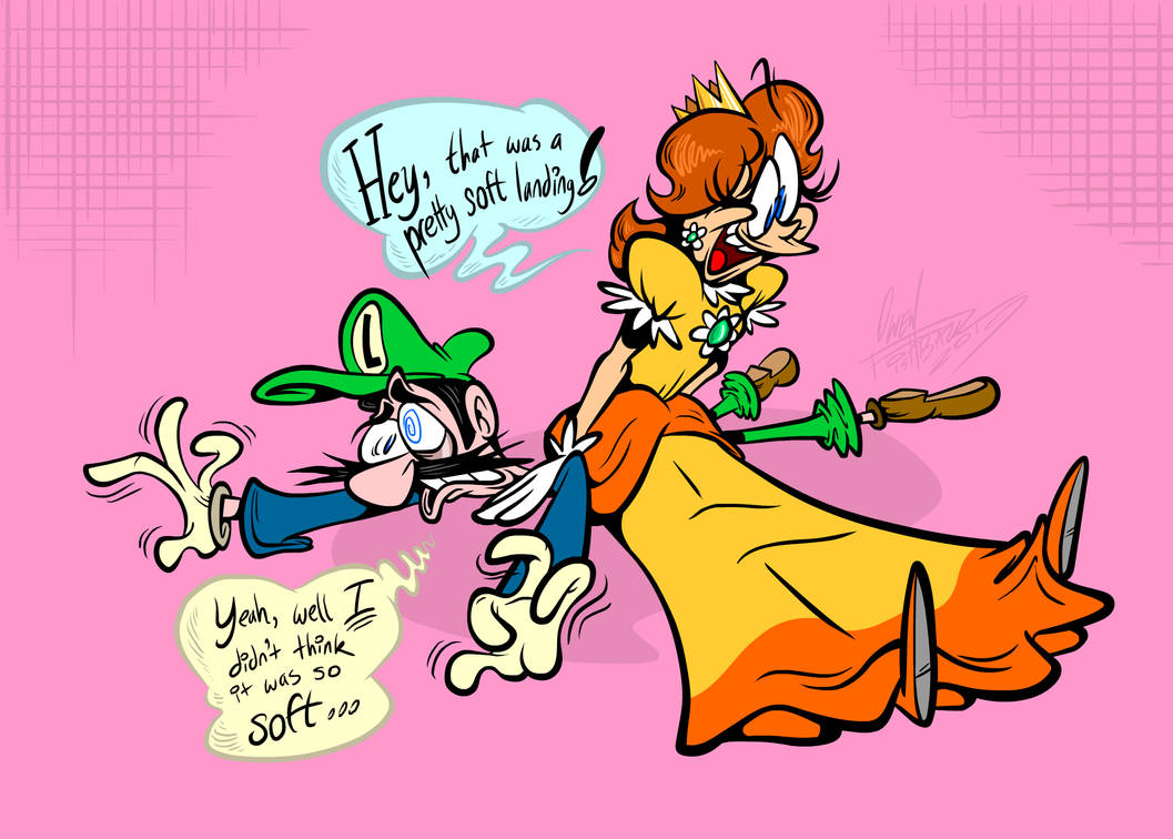 Luigi Daisy Landing by BrigadierDarman on DeviantArt Luigi Daisy Landing by BrigadierDarman on DeviantArt