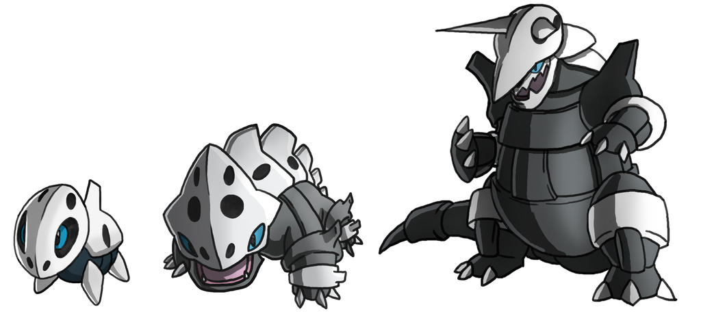 Pokemon Aron Lairon Aggron Evolution By Twinkietoaster On Deviantart