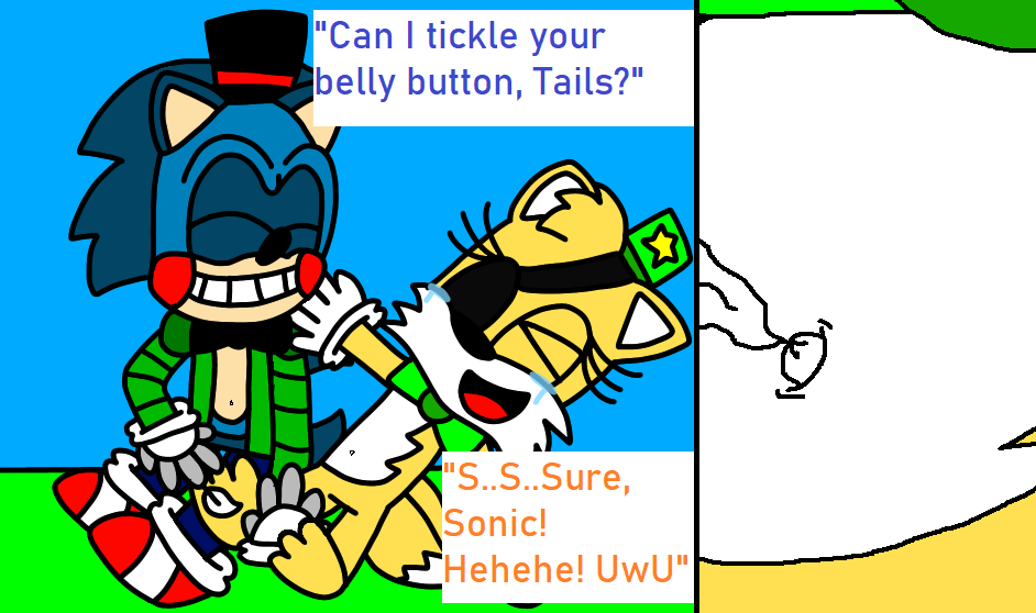 Sonic Tickles Tails Bellybutton By Davidl0ud On Deviantart