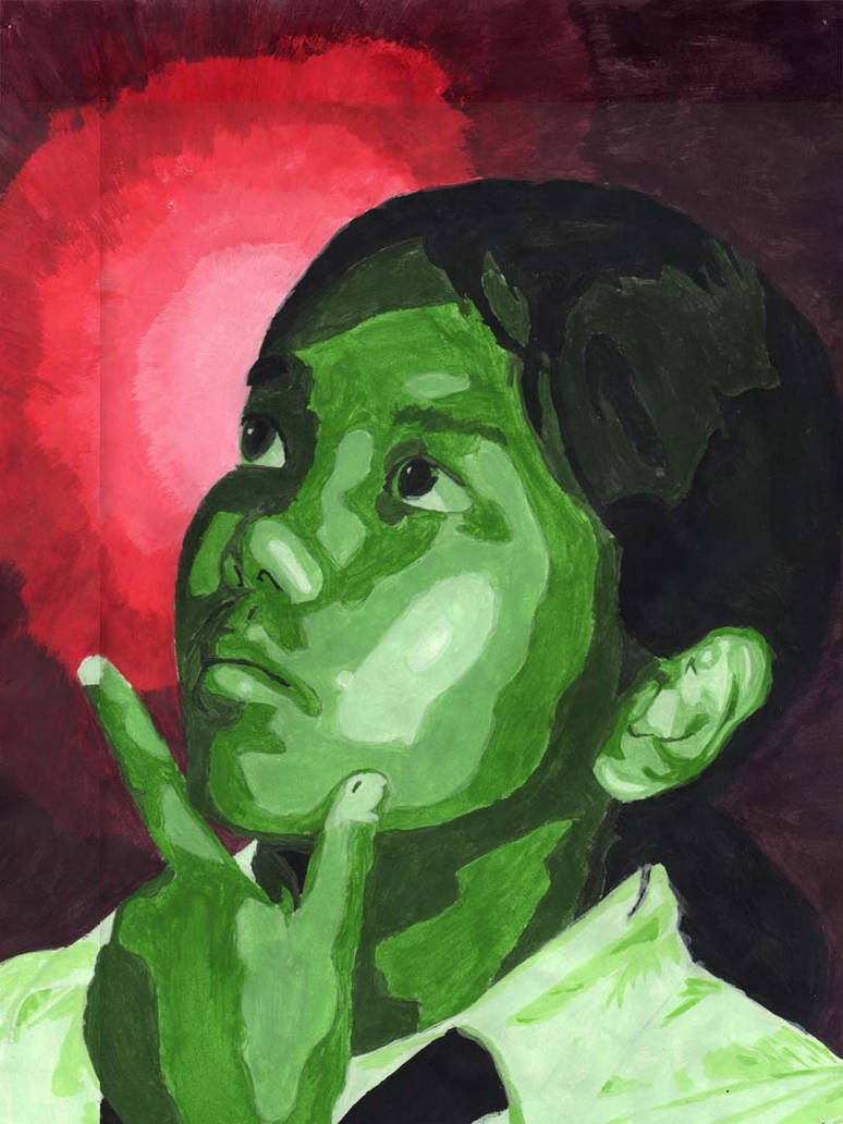 Monochrome Self-Portrait by ZaxaRyah on DeviantArt