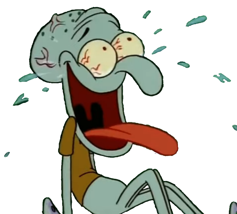 Squidward Laughing So Hard By Wawgallery On Deviantart