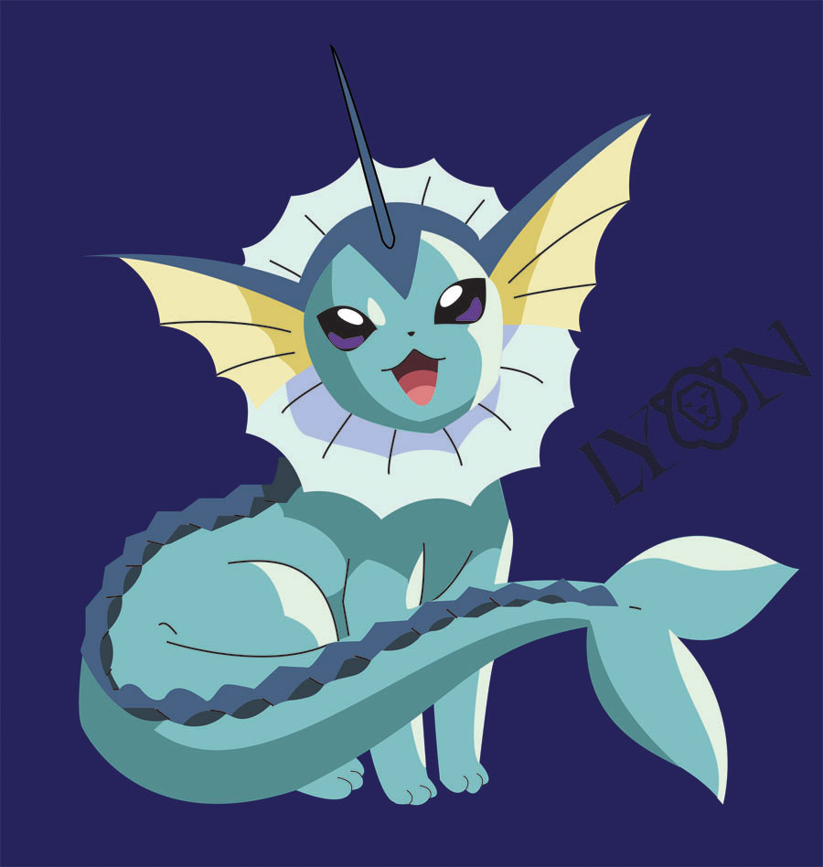 Vaporeon- Vector Art by TheBig-ChillQueen on DeviantArt Vaporeon- Vector Art by TheBig-ChillQueen on DeviantArt