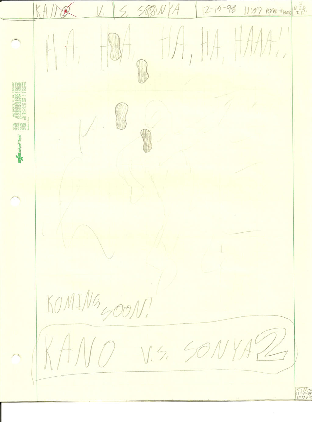 Kano Vs Sonya Pg6 Orig By Dw13 Comics On Deviantart