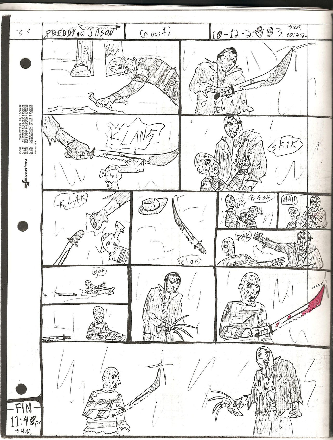 FREDDY Vs JASON Pg 34 By DW13 COMICS On DeviantArt freddy-vs-jason-pg-34-by-dw13-comics-on-deviantart