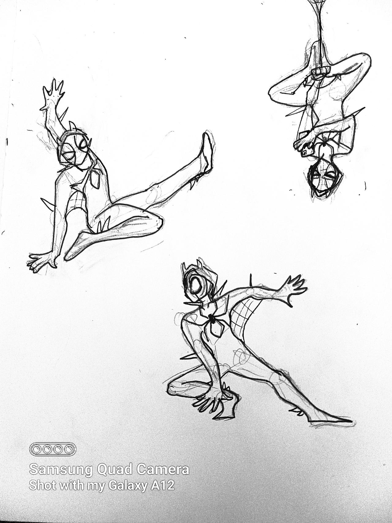 Spidersona Sketches 4 By Zara Does Art On Deviantart