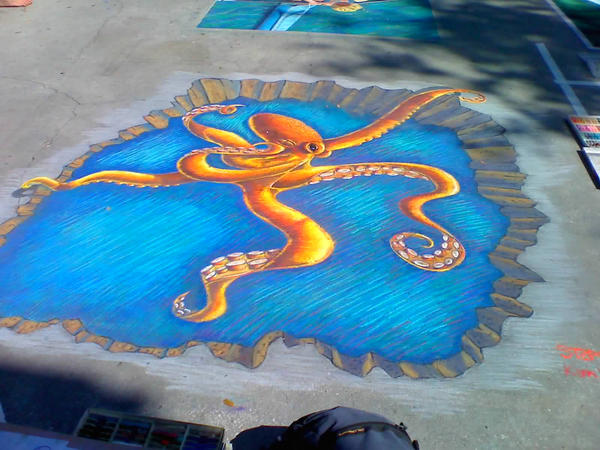chalk octopus by Yohann4 on DeviantArt