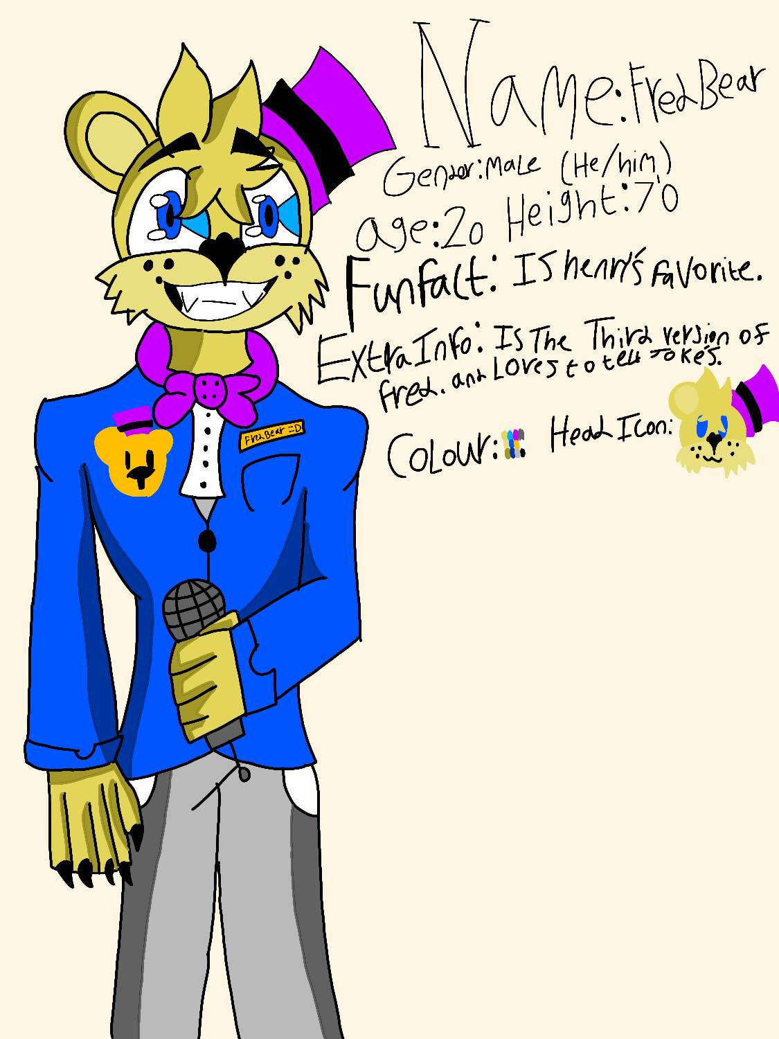 Fredbear Au Ref Fazbear Archive Au By Moltensart On Deviantart