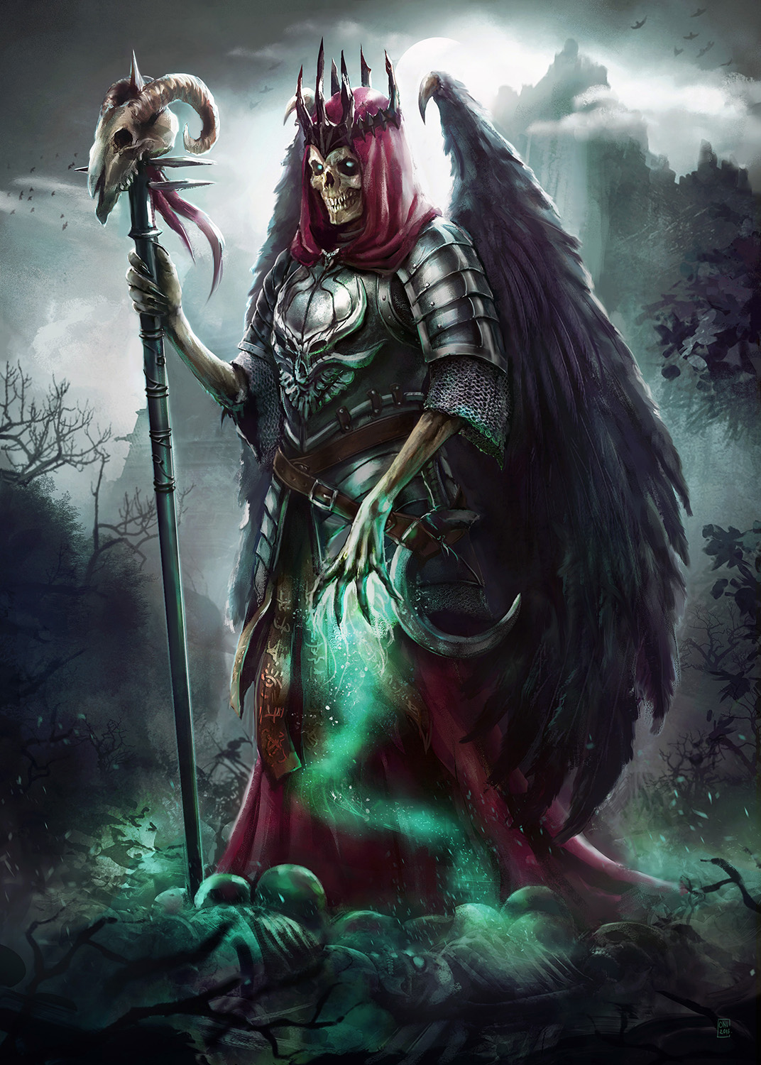 Lich by Oana-D on DeviantArt Lich by Oana-D on DeviantArt
