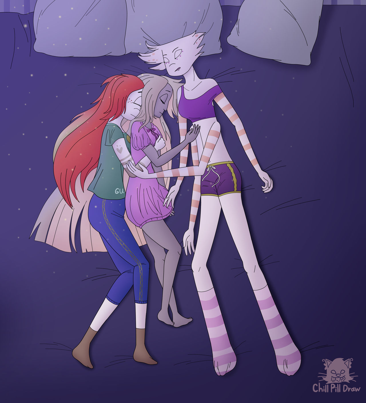 Hazbin Hotel Sleepover By Chillpill Draw On Deviantart
