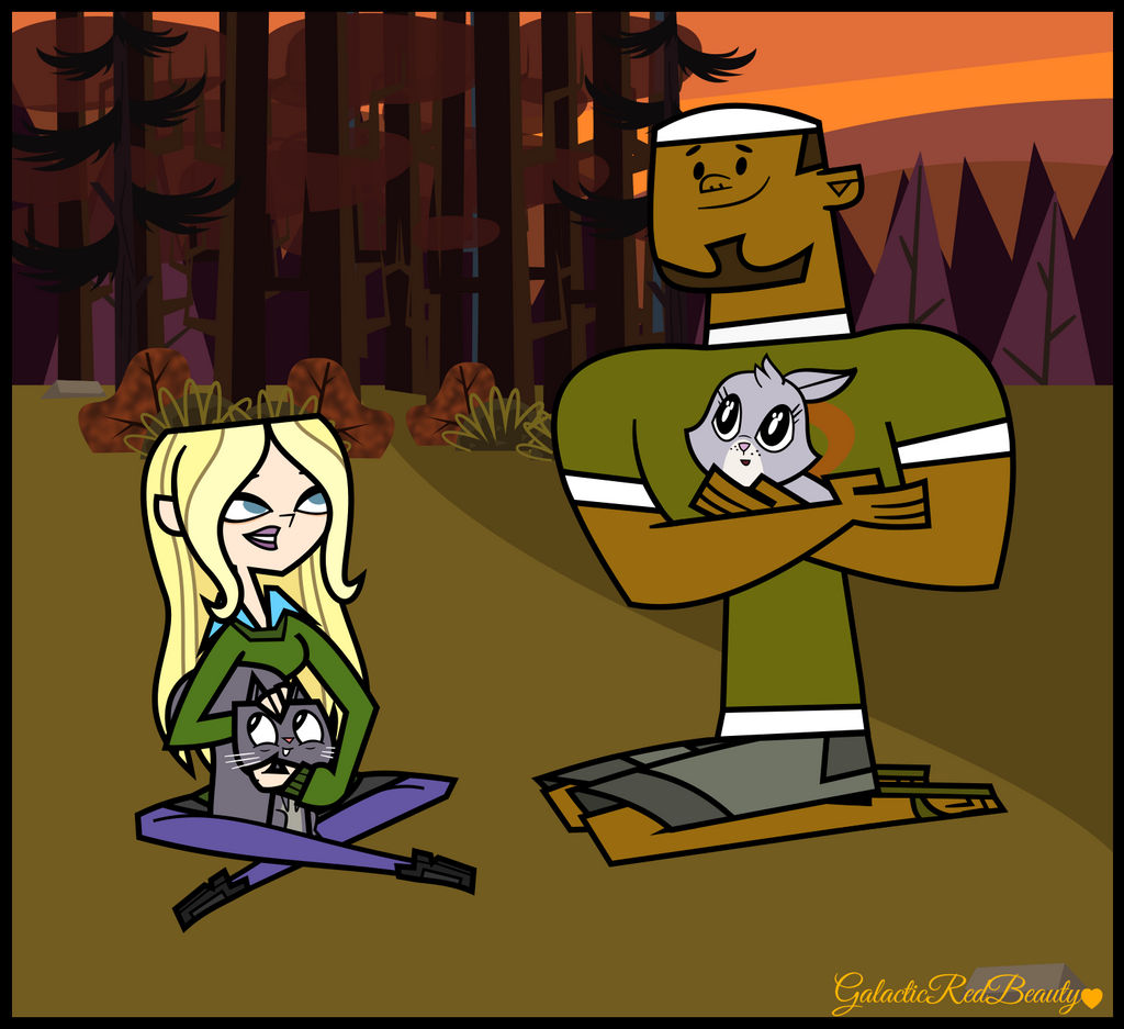 Total Drama Commission Dawn And Dj By Galactic Red Beauty On Deviantart