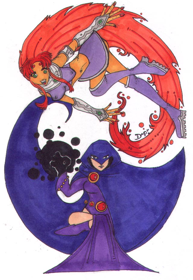DC - Raven and Starfire by newvani on DeviantArt