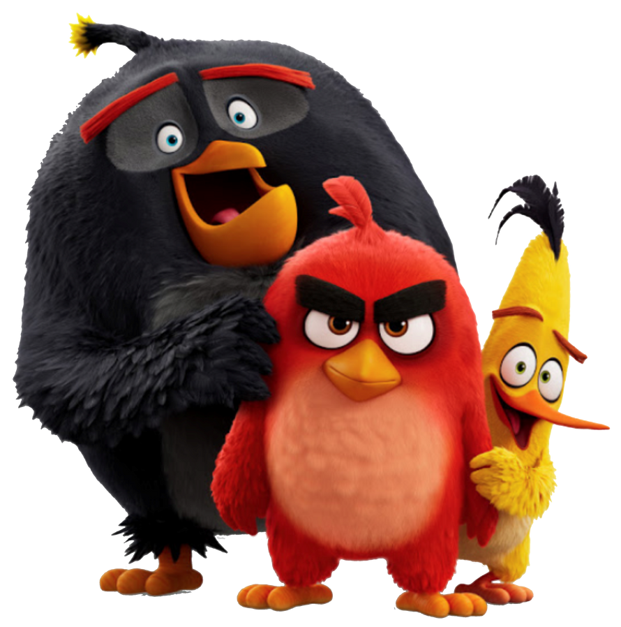 Red Chuck And Bomb The Angry Birds Movie By Markendria On Deviantart