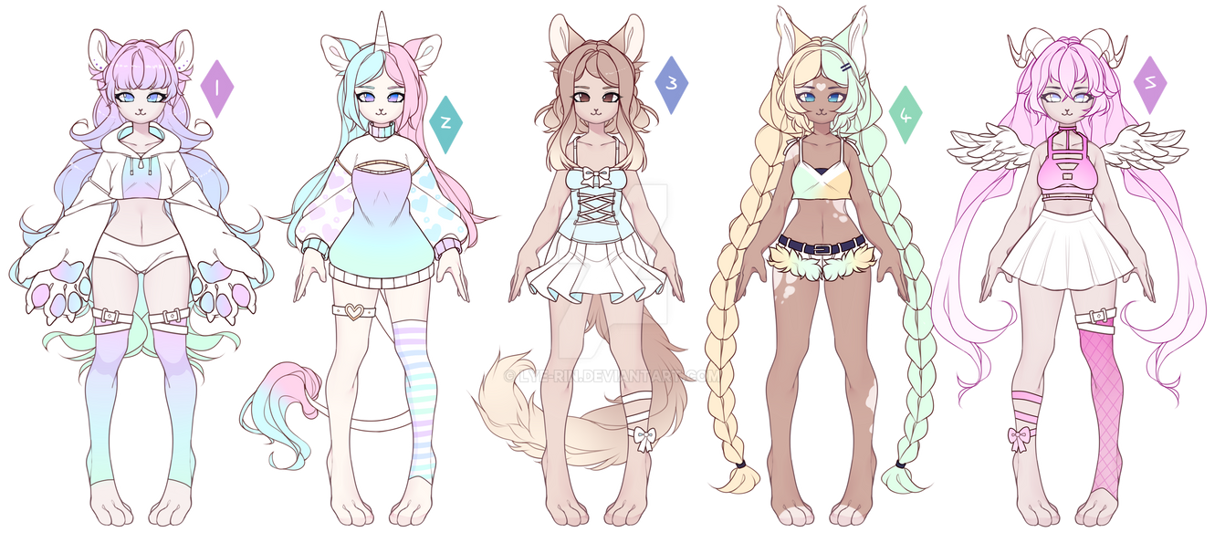 Adopt Set Closed By Lye Rin On Deviantart