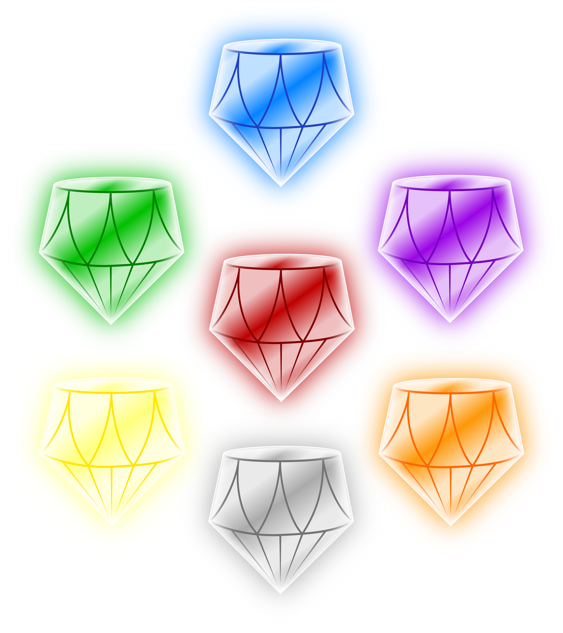 The Super Emeralds V3 Render By Yoshifan1219 On Deviantart