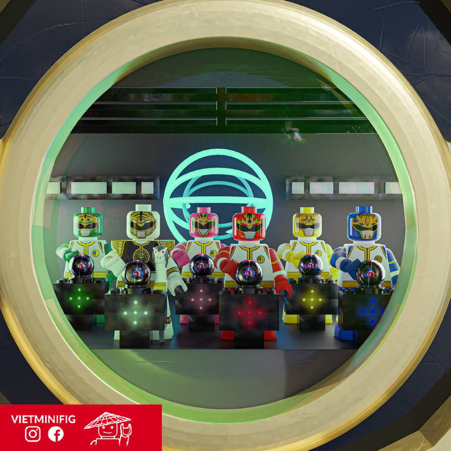 Power Rangers Legend Squadron Dairanger Lego By Minhthanhwill On
