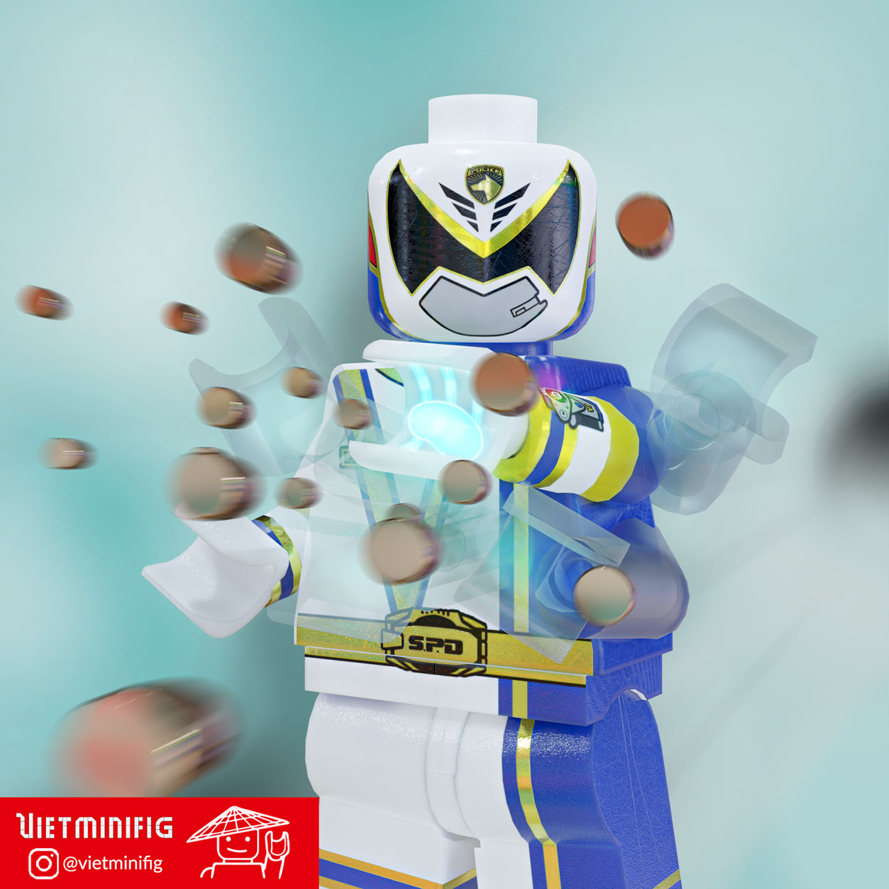 Power Rangers Spd Omega Ranger Dekabreak As Lego By Minhthanhwill On