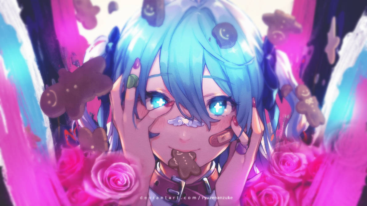 Miku Colorfull Wallpaper By Ao Ryn On Deviantart