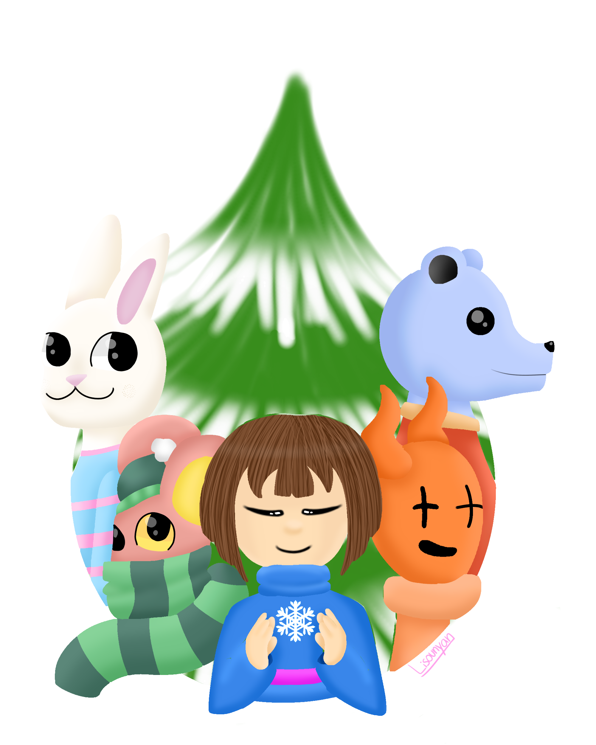 Characters Of Snowdin By Lisounyan On Deviantart