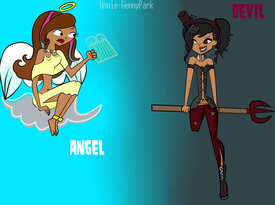 Angel Vs Devil By Unnie Gennypark On Deviantart