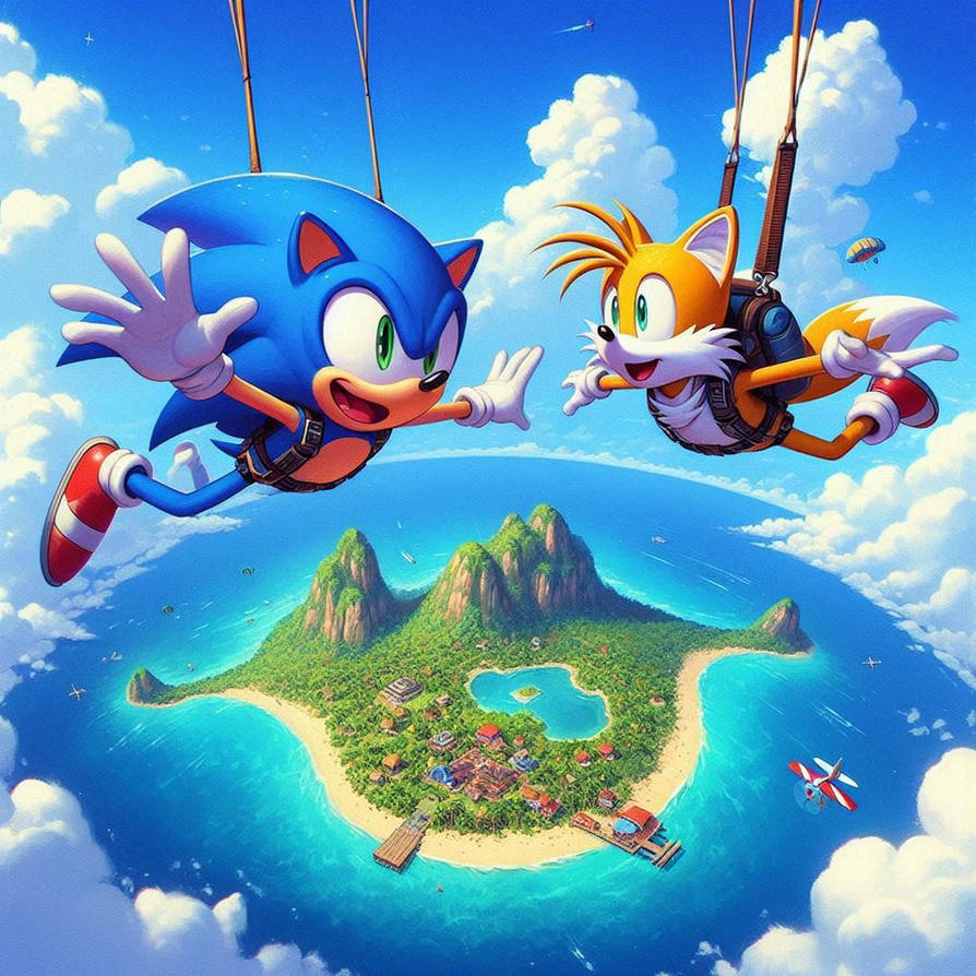 Sonic And Tails Skydiving 2 By Swiftfurai On Deviantart