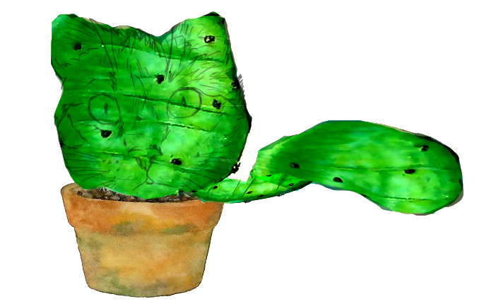 Cactus Cat By Chickenroostart On Deviantart