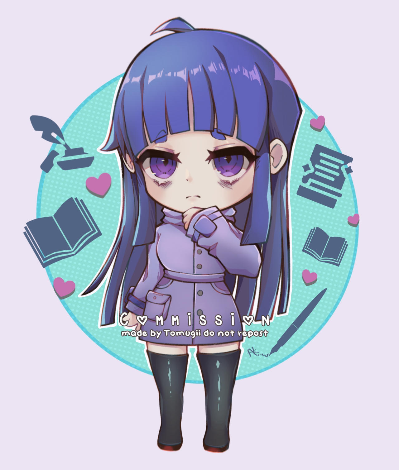 Commission Chibi Oc Character By Tomugii On Deviantart