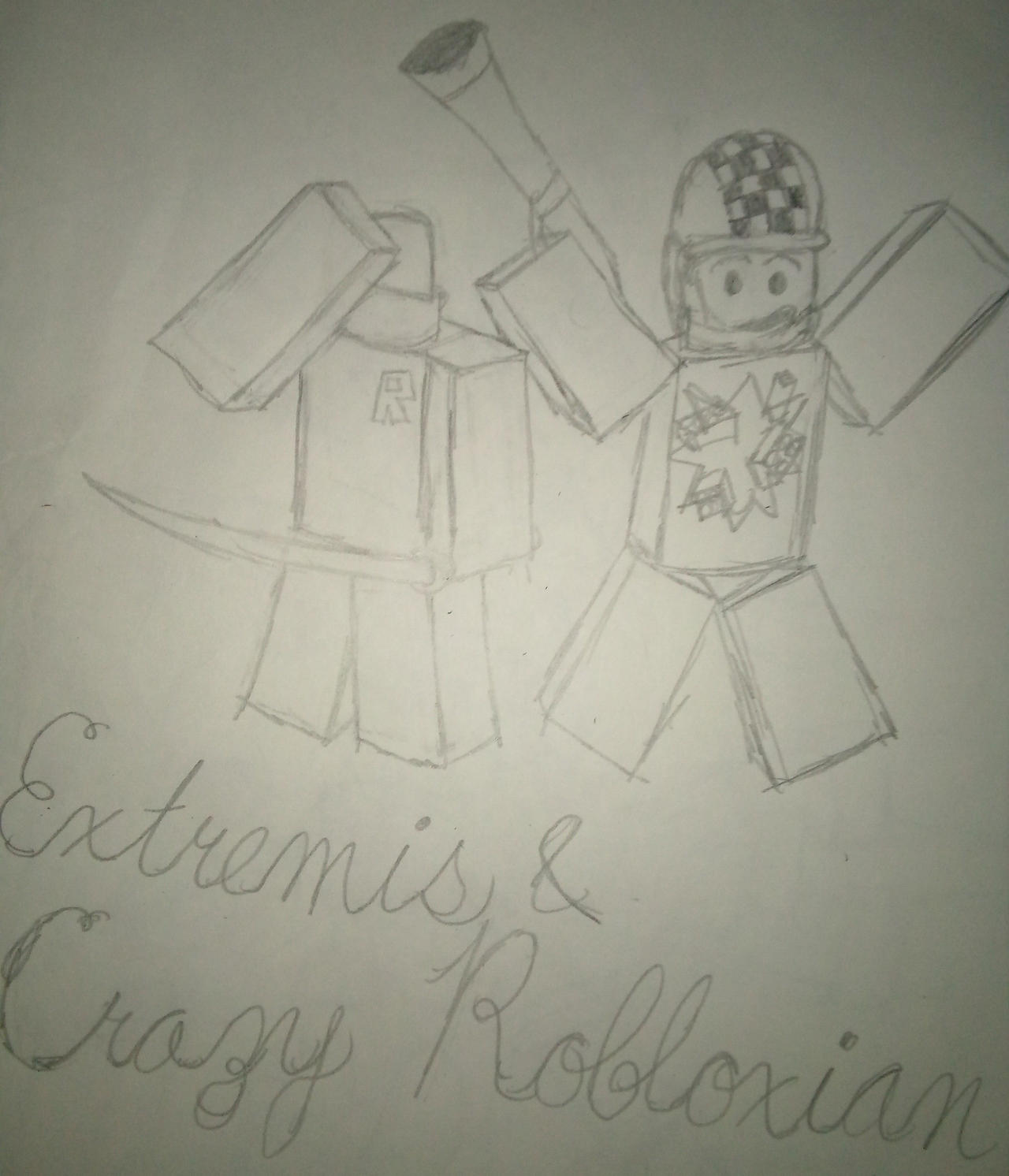 Extremis and Crazy Robloxian by Blockhead183 on DeviantArt Extremis and Crazy Robloxian by Blockhead183 on DeviantArt