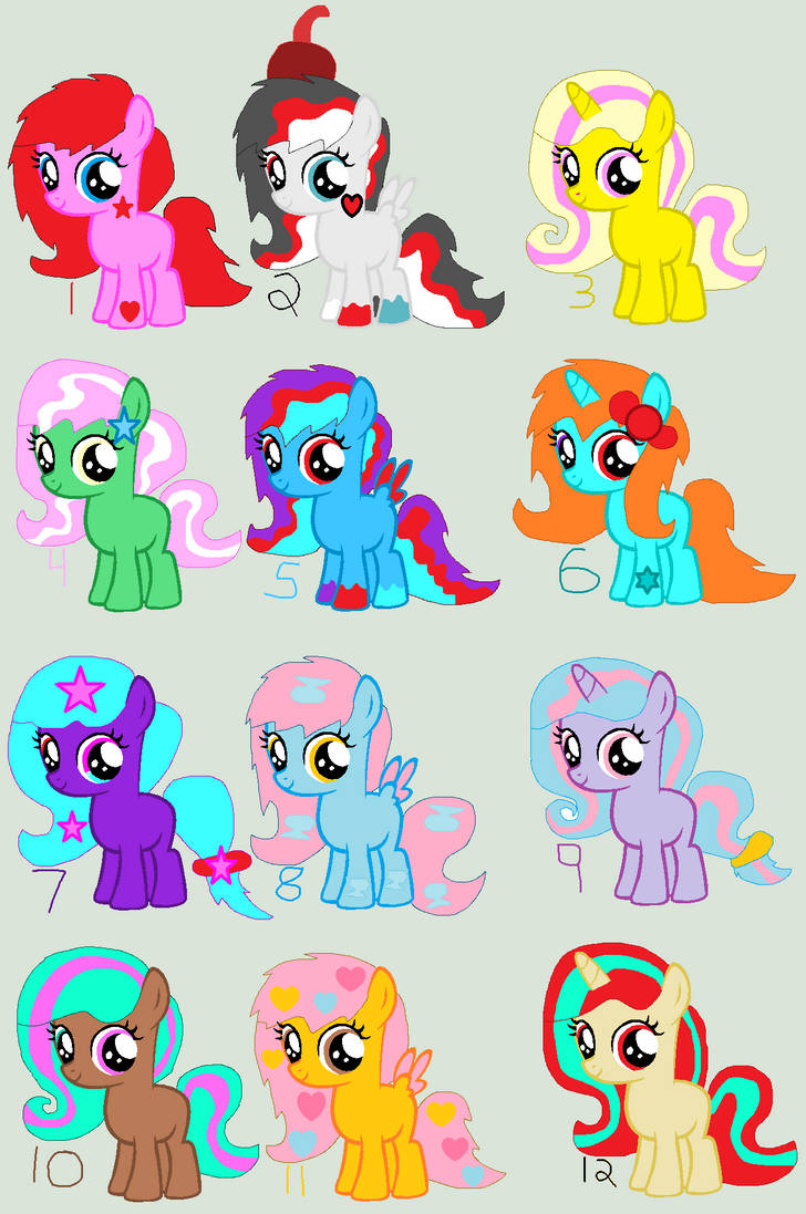 Filly Pony Adopts Open 3 Left by ZwolfieLove on DeviantArt Filly Pony Adopts Open 3 Left by ZwolfieLove on DeviantArt