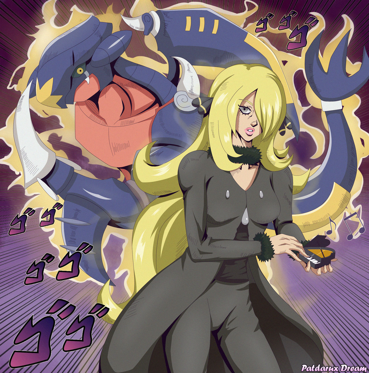 Cynthia And Garchomp By Patdarux On Deviantart