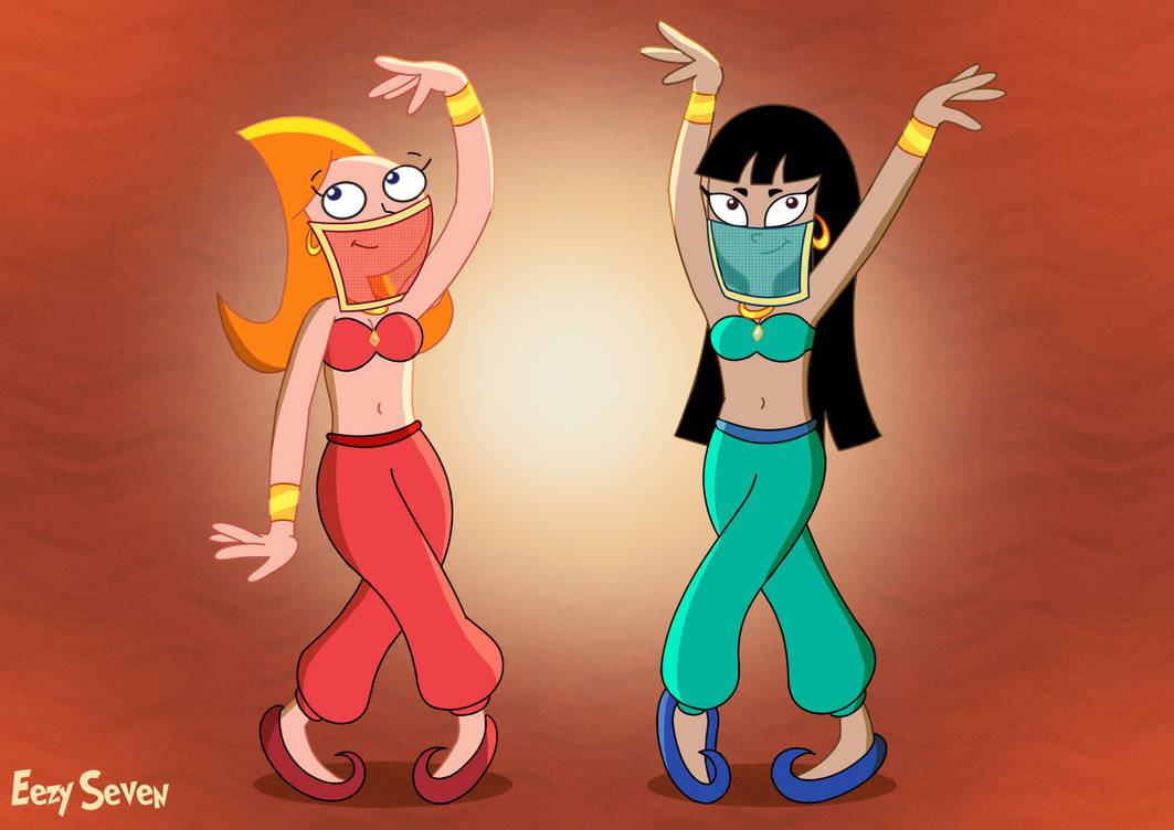 Comm Young Adult Candace And Stacy Belly Dancers By Eezyseven On Deviantart