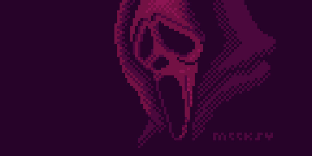 I Drew Ghost Face Pixel Art By Meeksyy On Deviantart