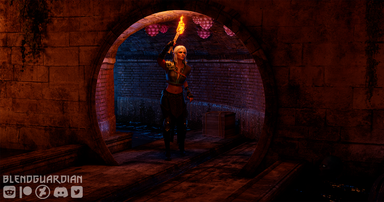 Ciri Vs Drowners By Blendguardian On Deviantart