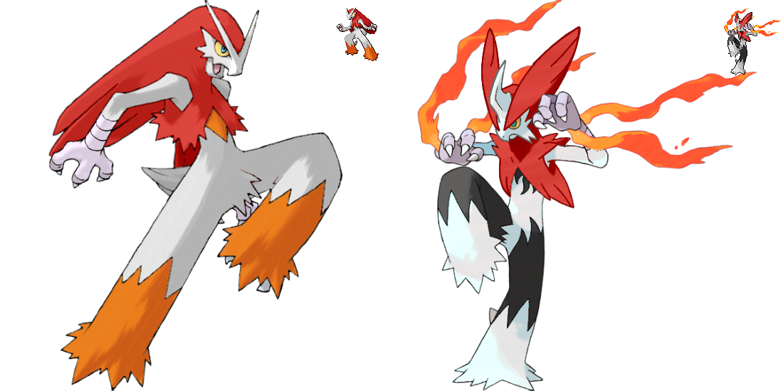 Shiny Redo 257 Blaziken Mega Blaziken By Skydraofthegoddesses On Deviantart