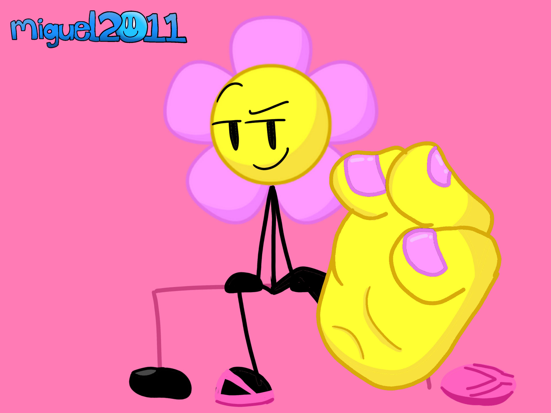 Bfdi Flower Foot Sole Tease Lololol By Miguel2o11 On Deviantart