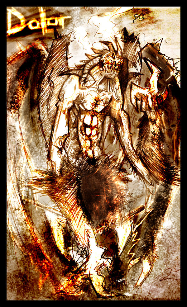 Dolor the demon of pain by nyctoinc on DeviantArt