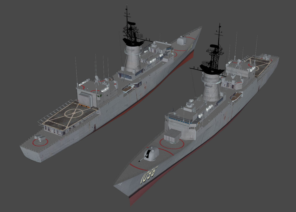 Alberto Garcias Usn Knox Class Frigate By Digitalexplorations On Deviantart