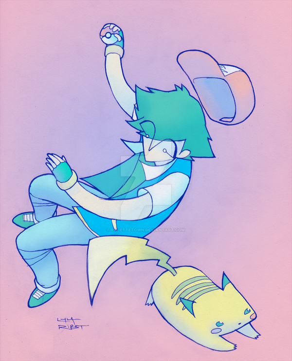 Pikachu And Ash By Palettetown On Deviantart