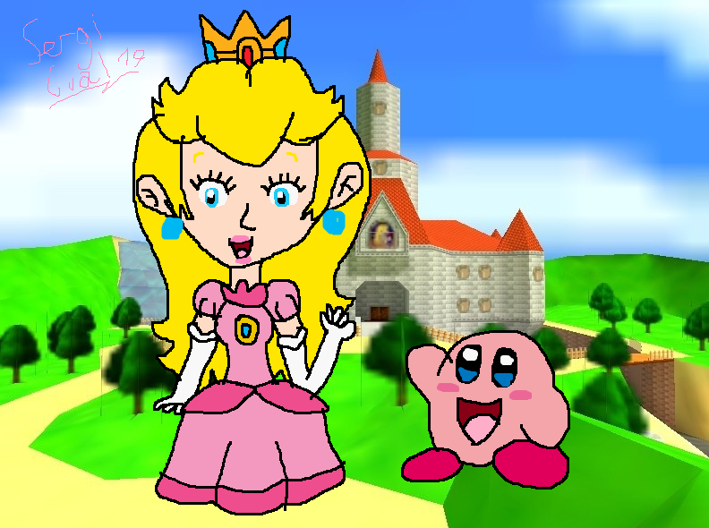Princess Peach And Kirby By Sergi1995 On Deviantart