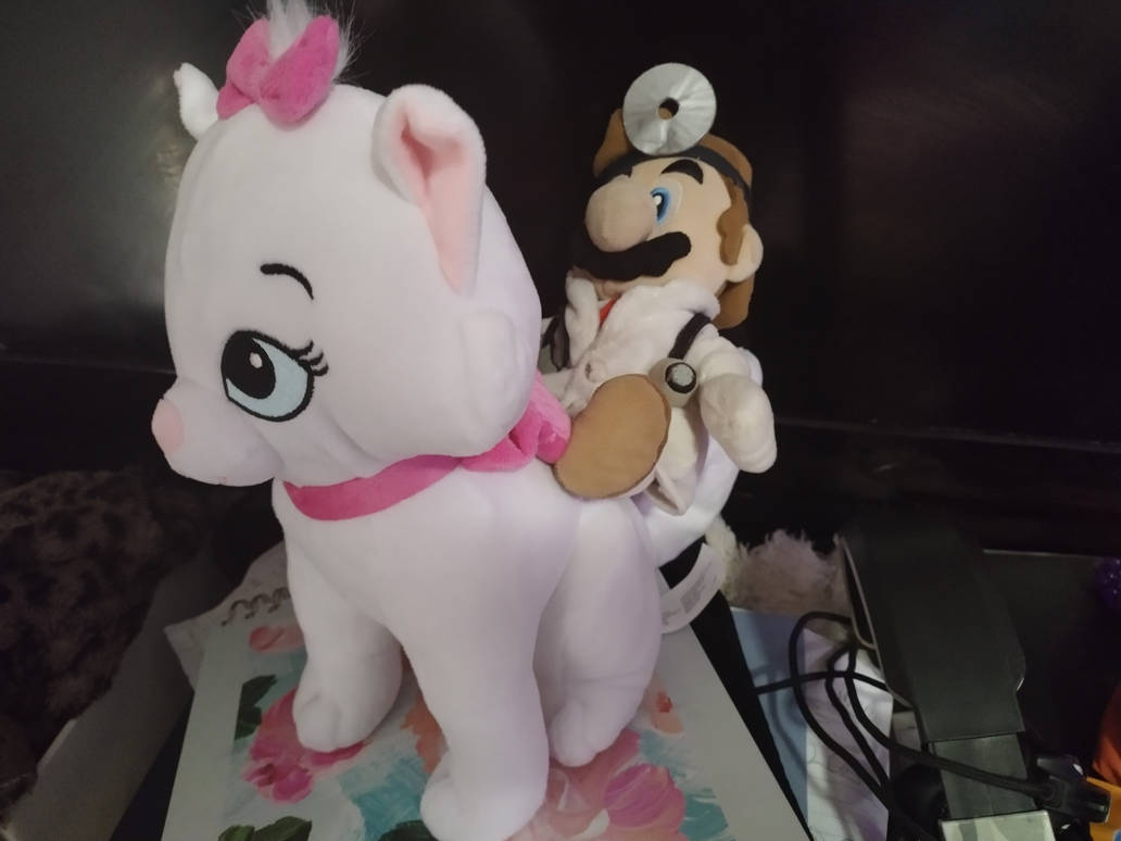 Dr Mario Riding On Marie The Kitten By Rubybadger223 On Deviantart