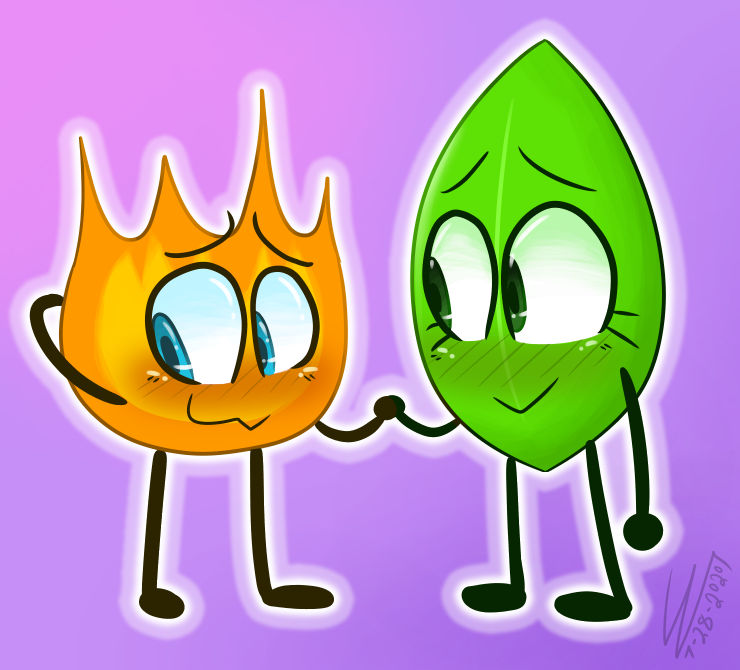 Firey X Leafy By Robotwolfgang On Deviantart