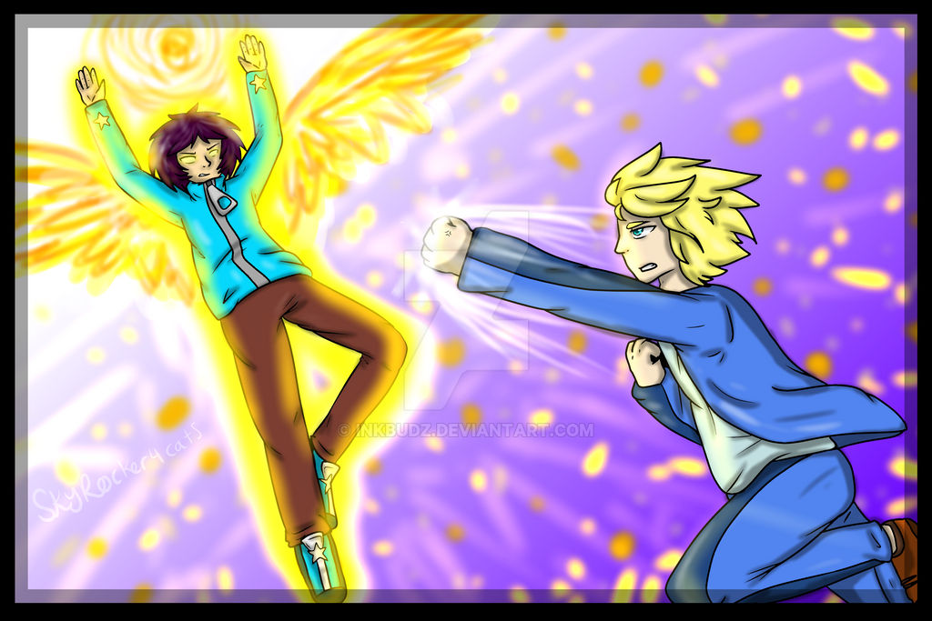 Crossover Fight Scene By Inkbudz On Deviantart