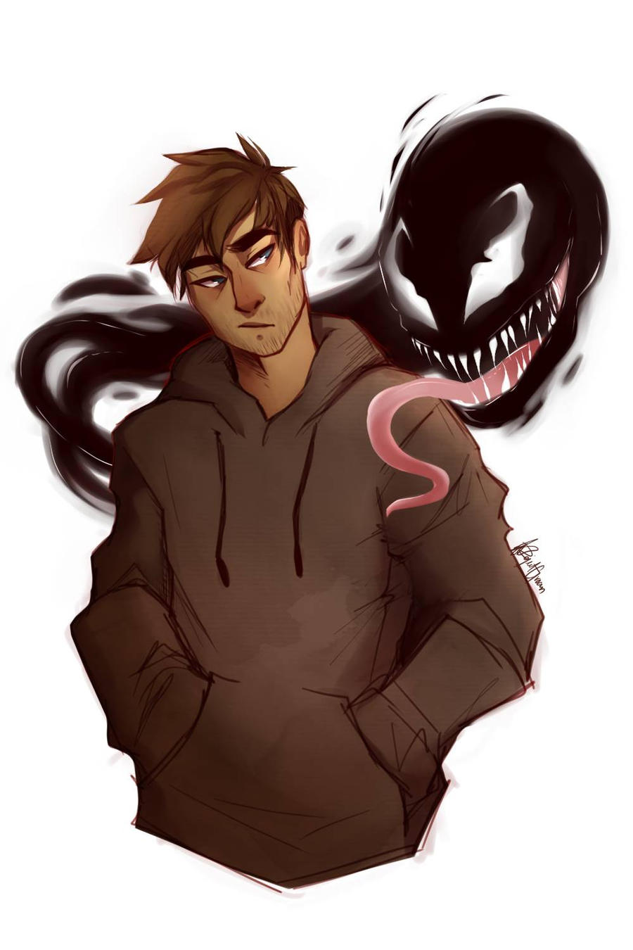 Eddie Brock And Venom By Rejectgroan On Deviantart