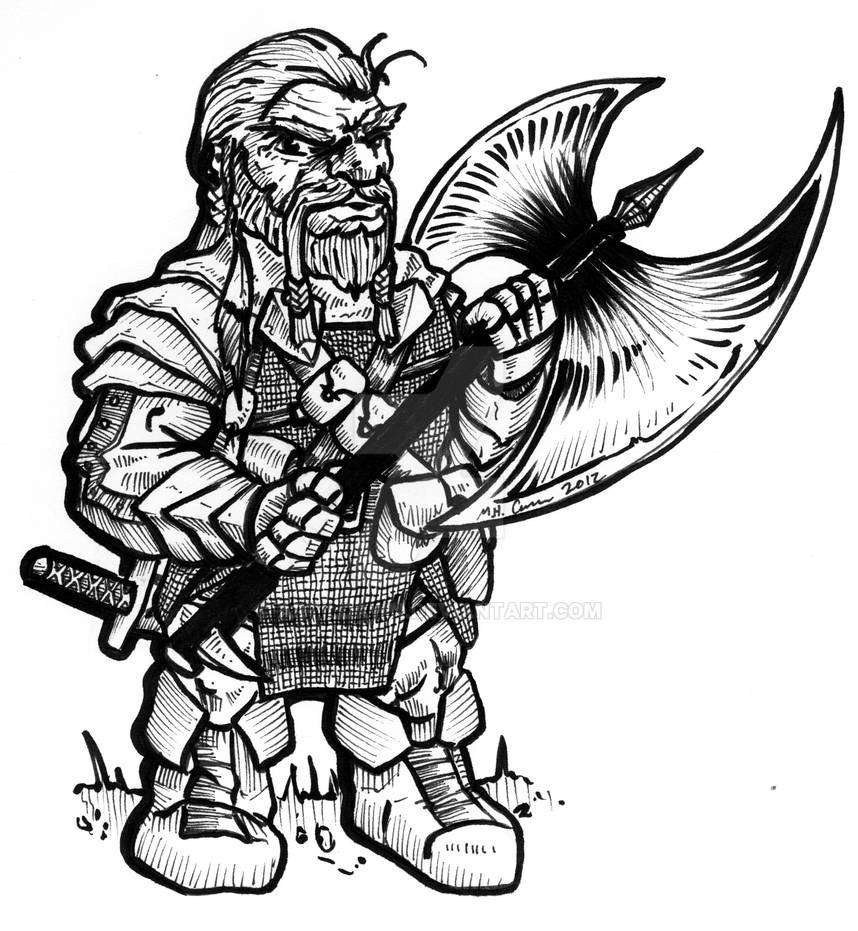 Big Axe Dwarf By Artildawn On Deviantart